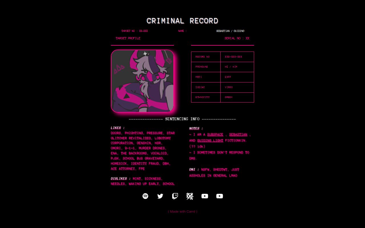 CRIMINAL RECORD